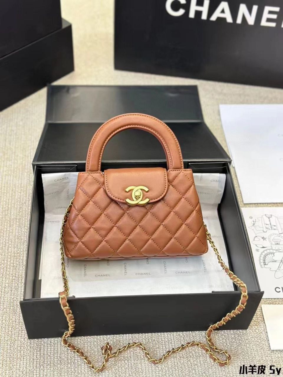 Small Kelly Shopper Pink Shiny Aged Calfskin Brushed Gold Hardware - velvet